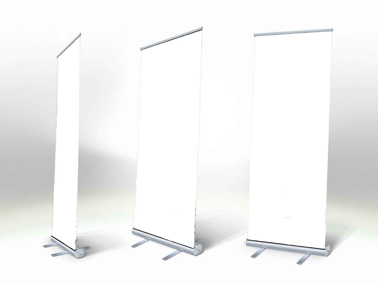 Roll up Banner Stand (2.75ft x 6.5ft & 33" x *78" & 85cm x 200cm) Stand ...