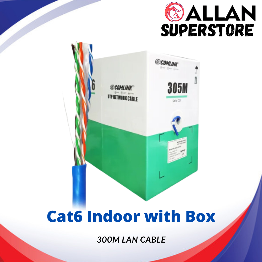 Allan Superstore UTP Cable 300m Cat6e Indoor / Ethernet Cable / Cat6 ...