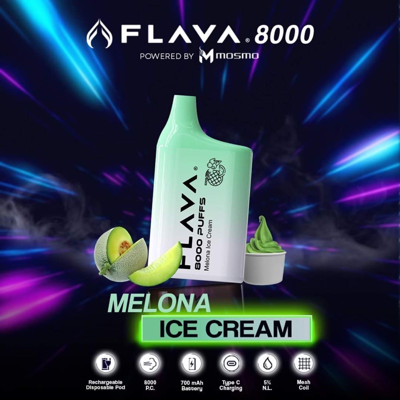 Flava Mosmo 8000 Puffs Disposable Vape Pod With Free Lace | Lazada PH