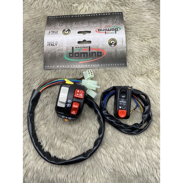 consoles DOMINO HANDLE SWITCH HAZARD SWITCH FOR RAIDER 150 SET LEFT R ...