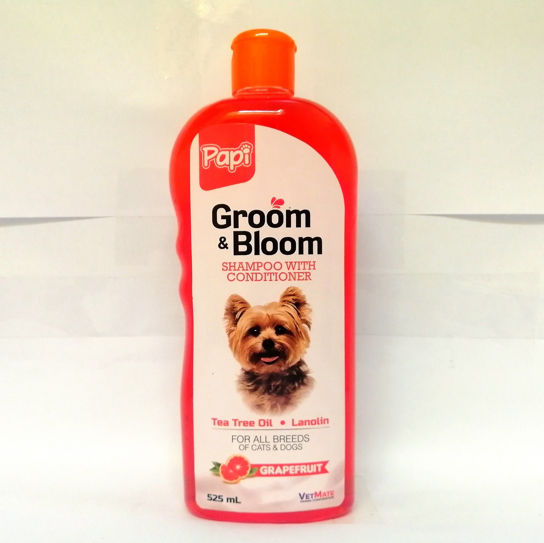[VETKLIX II] 1pc PAPI Groom and Bloom Shampoo with Conditioner 525ml ...
