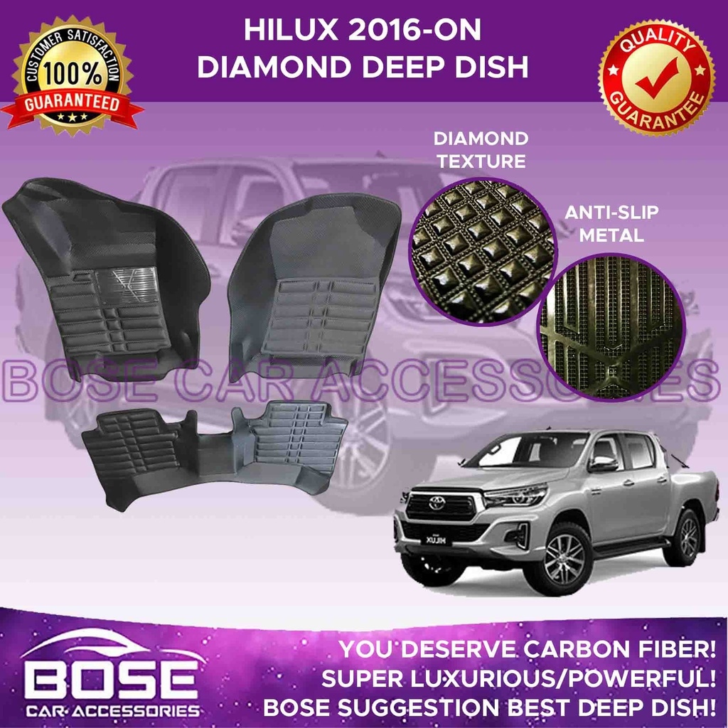 TPE / 5D OEM Deep Dish Matting for Toyota Hilux Revo Conquest Vigo 2005 ...
