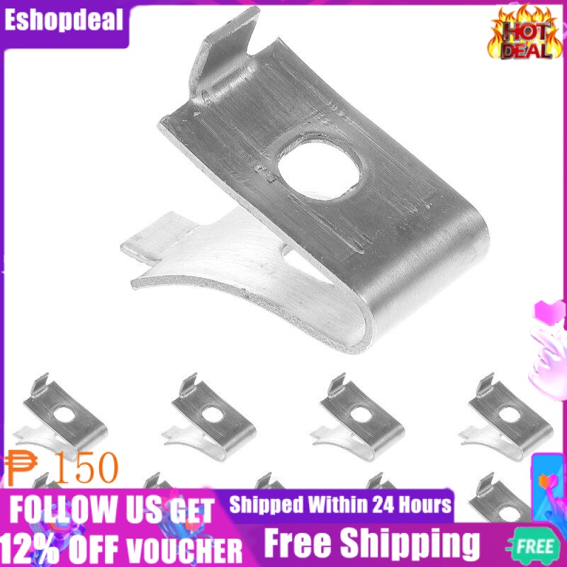 Eshopdeal【Ready Stock】 10pcs Shelf Bracket Clips Stainless Shelf ...