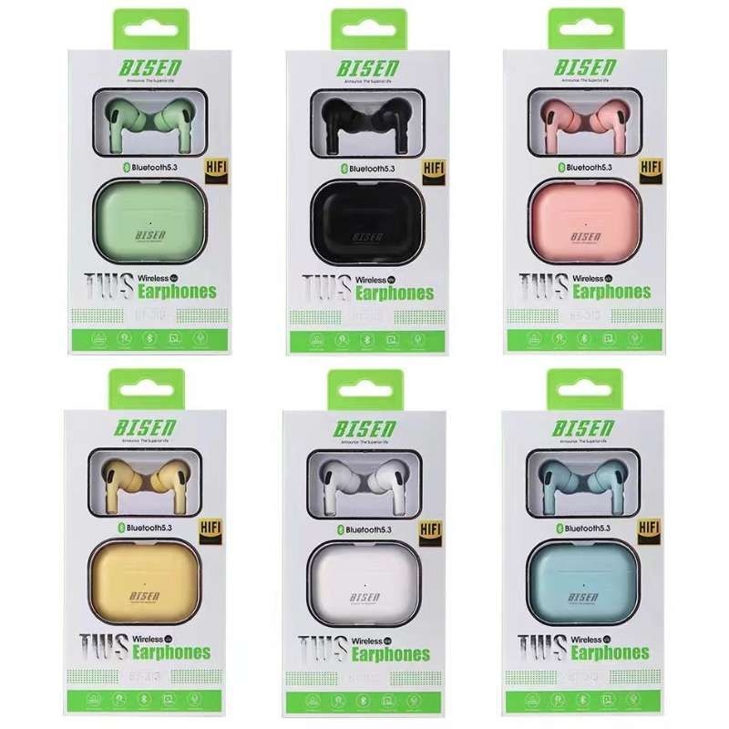 【COD】zffnv457ssd42 BISEN BT313 TWS Bluetooth Wireless earphone inpods 5 ...