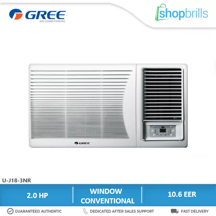 Gree 2HP Remote Window Type Non-Inverter Aircon U-J18-3NR | Lazada PH