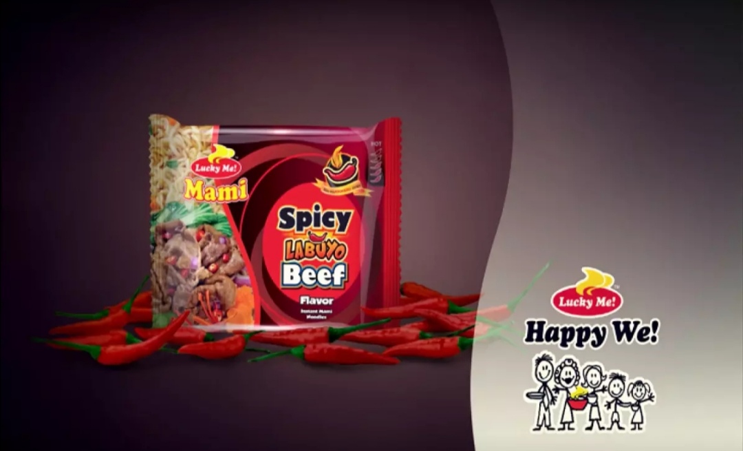 Lucky Me Instant noodles Spicy Labuyo Beef flavor ( 6 packs x 55g ...