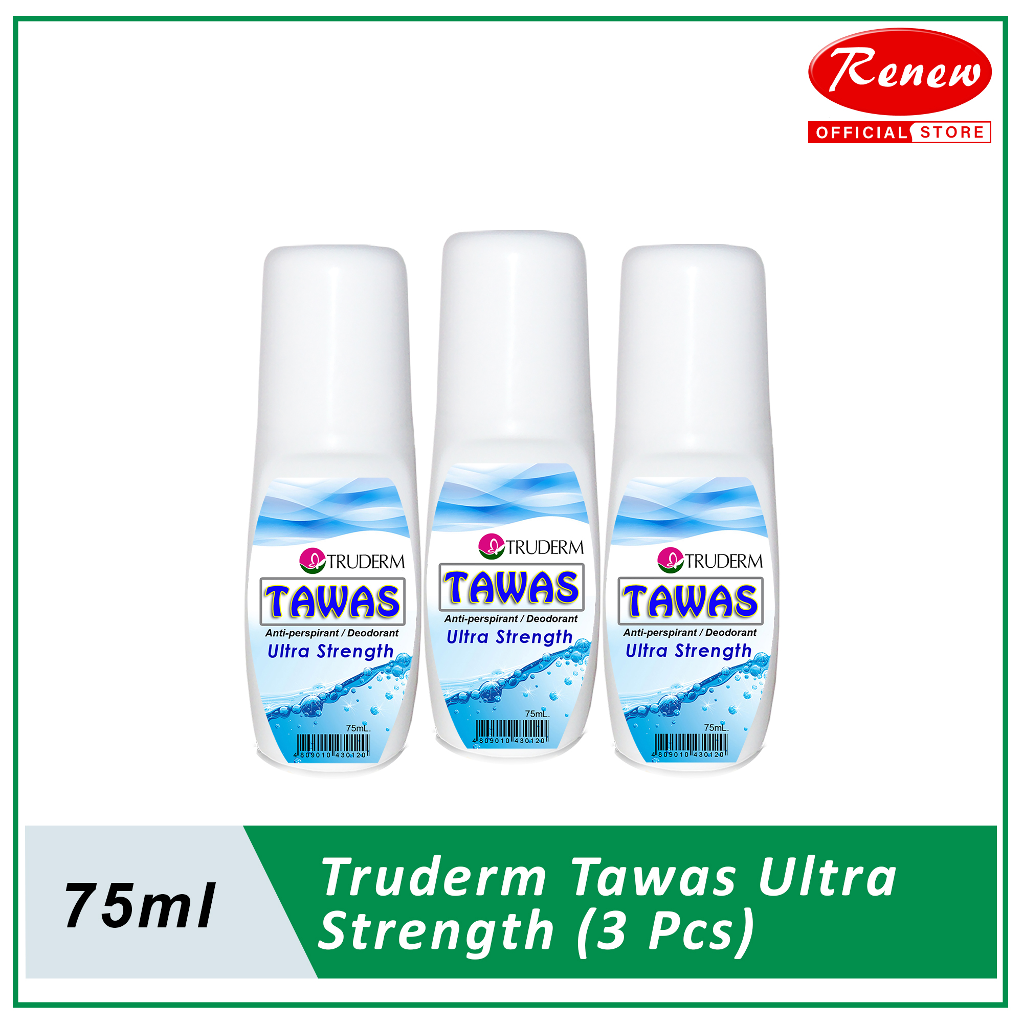 Truderm Tawas Deo-Ultra Strength 75ml 3 pcs | Lazada PH