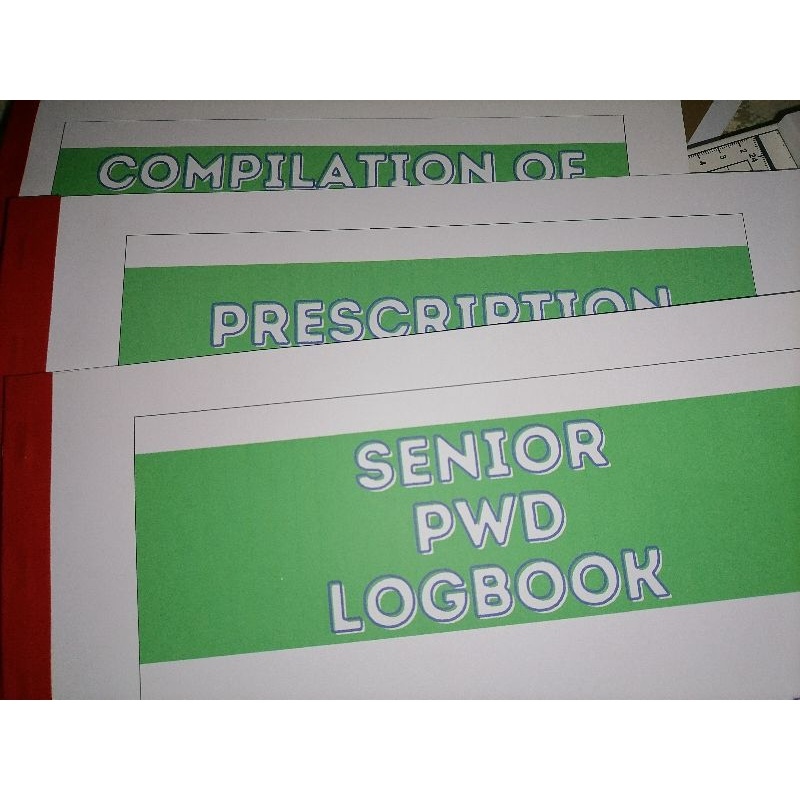 SENIOR CITIZEN / PWD LOGBOOK FOR DRUGSTORE / PHARMACY | Lazada PH