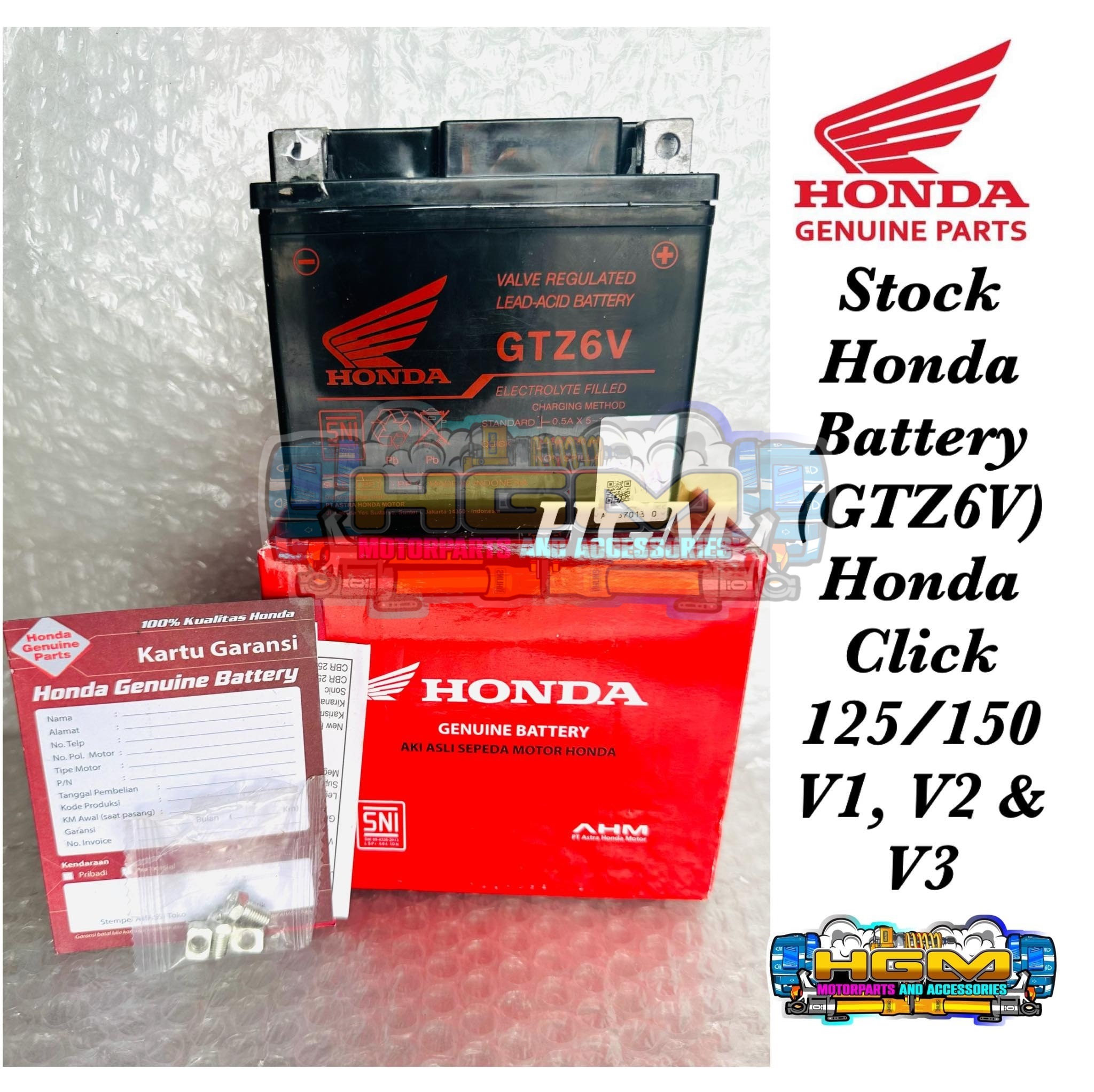 HONDA STOCK BATTERY (GTZ6V GS) FOR HONDA CLICK 125i/150i V1, V2 & V3 | 31500-KZR-602 | Lazada PH
