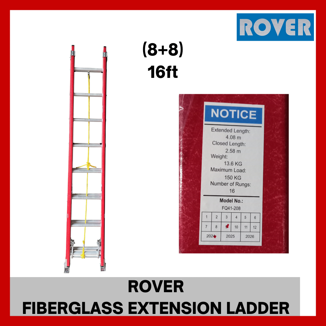 Rover Fiberglass Extension Ladder | Lazada PH