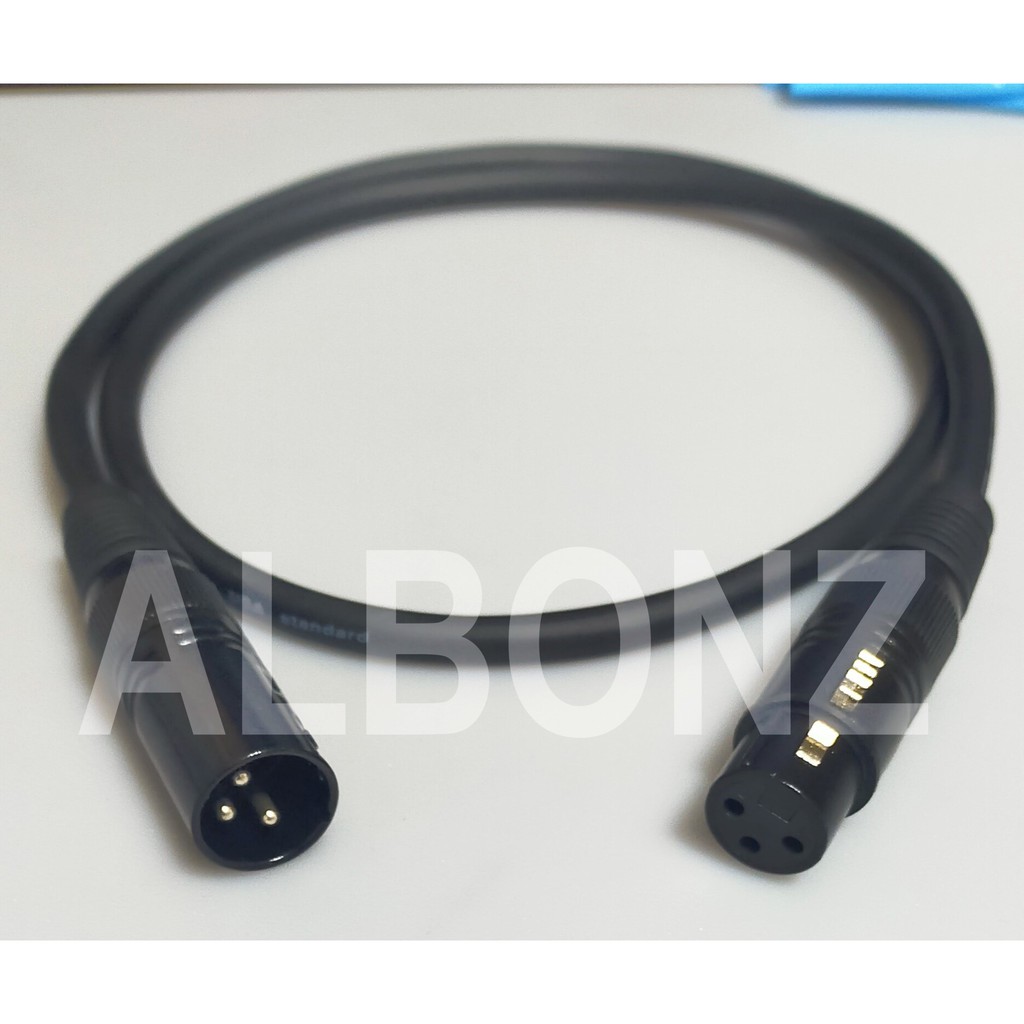 XLR Female to XLR Male Connector (1pc)(1M, 2M, 3M, 4M, 5M, 6M, 7M, 8M ...
