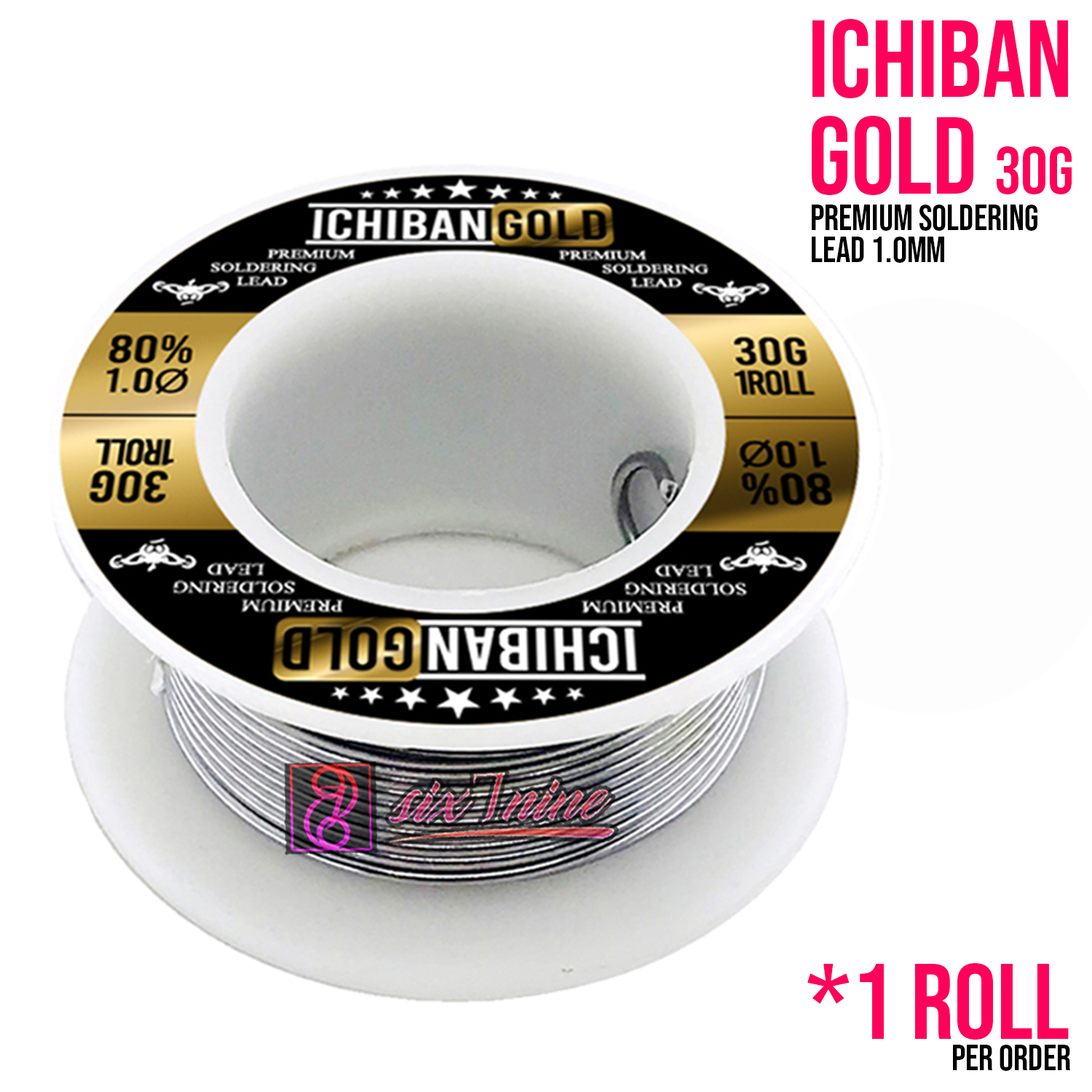 ICHIBAN GOLD 1.0MM Premium Soldering Lead Heavy Duty (30G/100G/200G/1KG ...