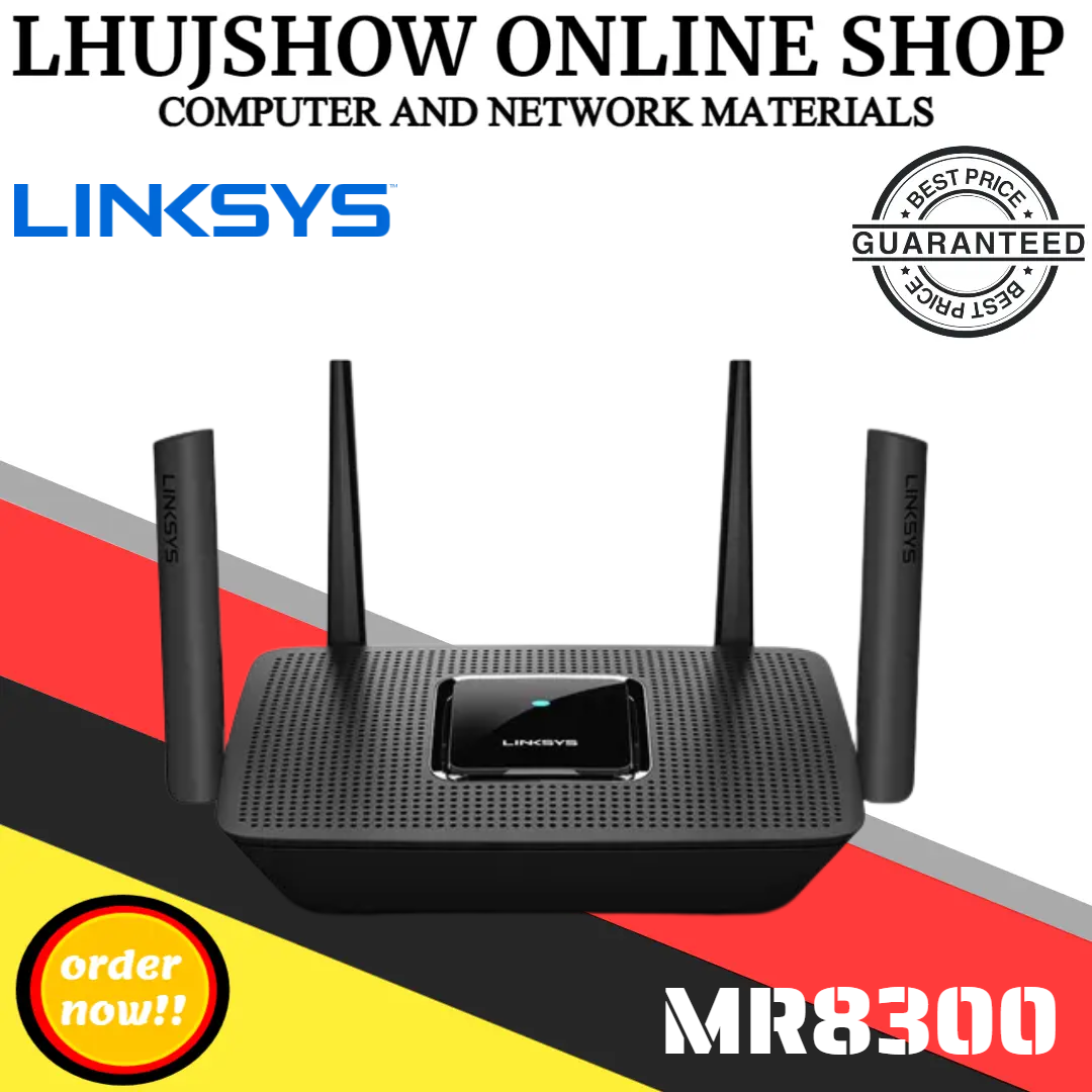 LINKSYS MAX-STREAM MR8300 AC2200 TRI-BAND MESH WIFI 5 ROUTER MR8300 ...