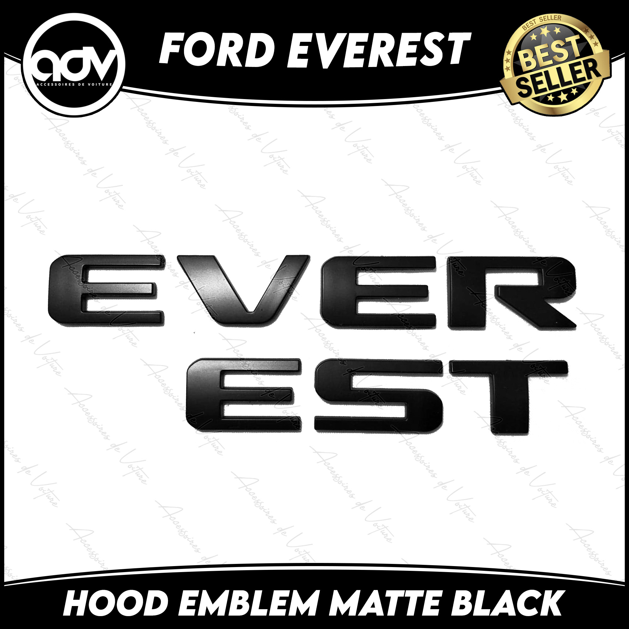 Ford Everest Hood Emblem (Matte Black) | Lazada PH