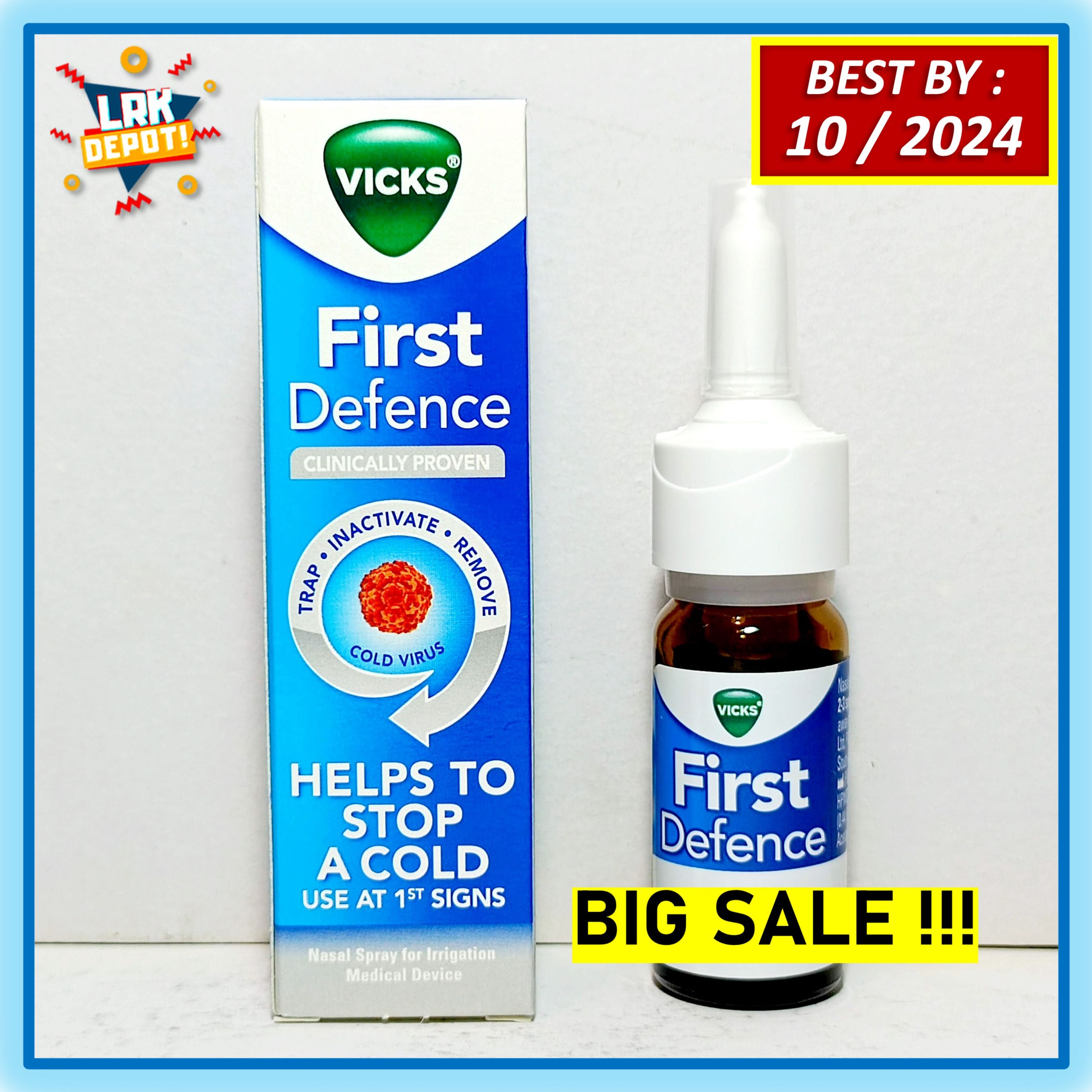 VICKS First Defence Nasal Spray 15 mL (for Cold Defense) Betadine ...