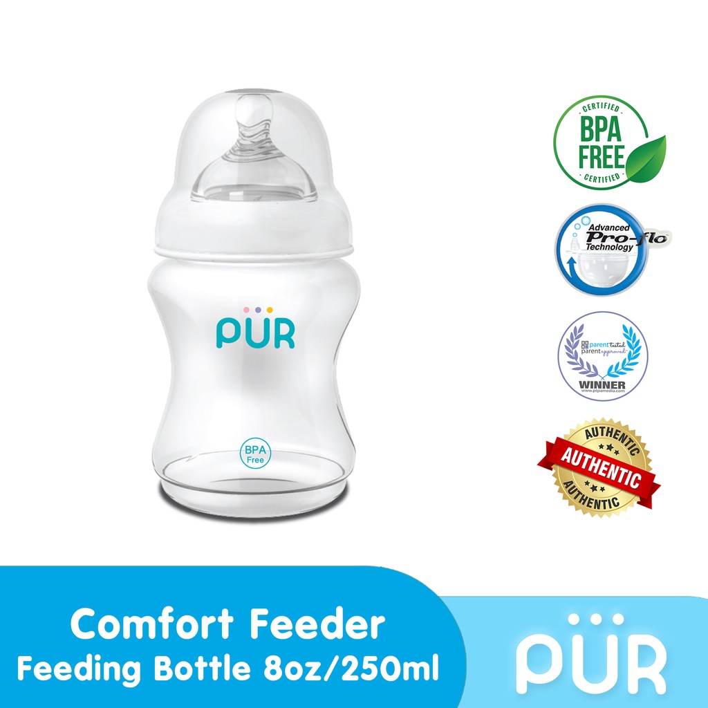 【New】 Pur Comfort Feeder Wide Neck Bottle 8 oz.250 ml. | Lazada PH