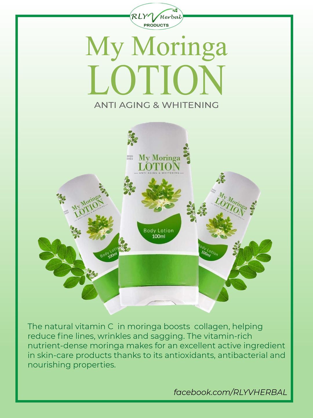 My Moringa Lotion Anti Aging Whitening, Nourishes & Moisturizing Soft ...