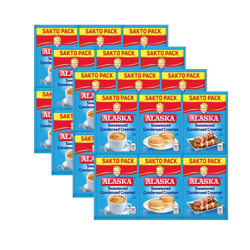 Alaska Sweetened Condensed Creamer Sakto Pack 38g X 6 - Pack of 4 ...