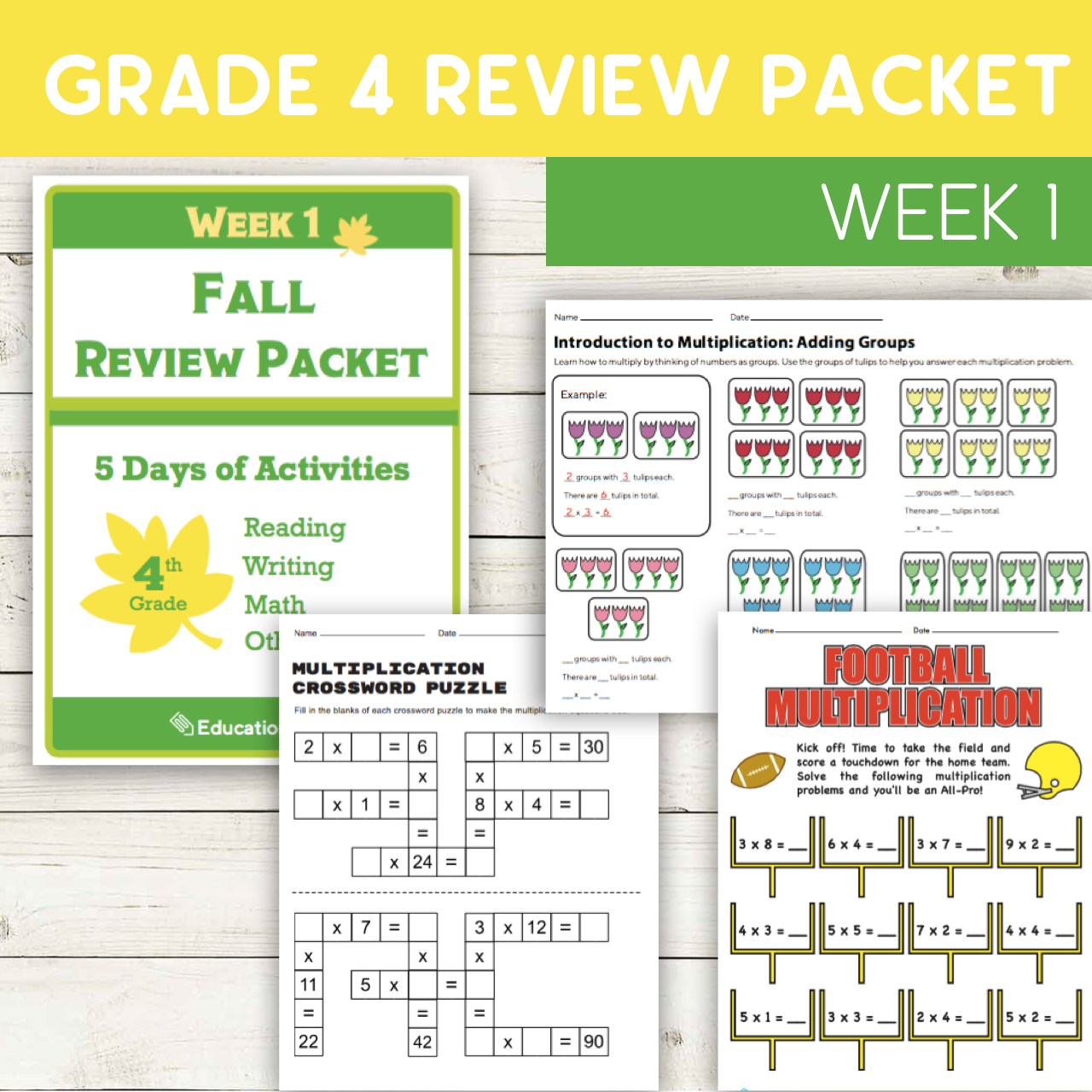 GRADE 4 4 WEEKS REVIEW WORKSHEET ACTIVITY SHEET RING BIND | Lazada PH
