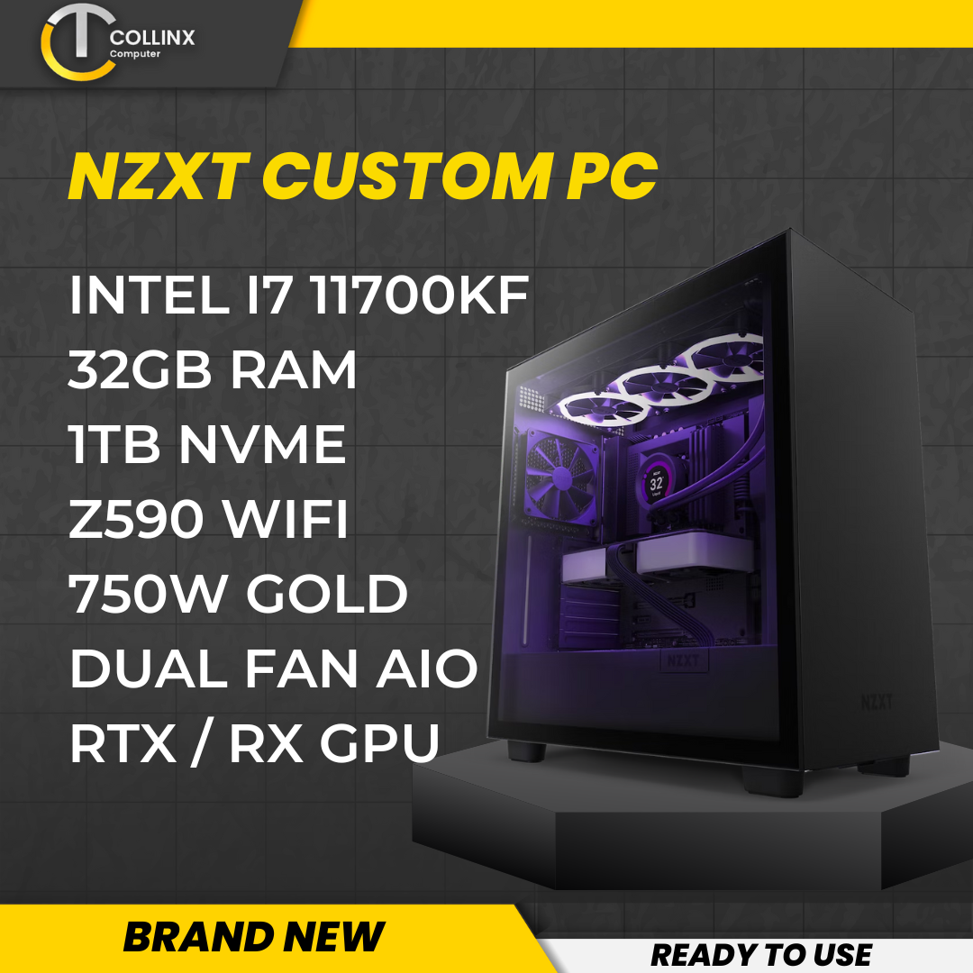 [ NZXT CUSTOM PC BUILD A ] INTEL I7 11700KF 11TH GEN GAMING DESKTOP ...