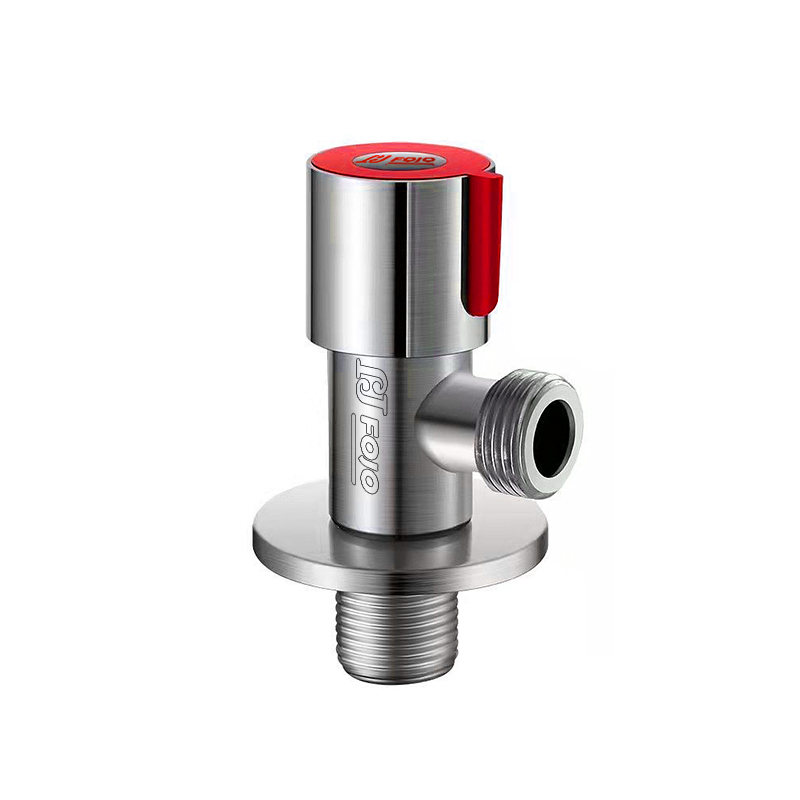 【DR】304 Stainless Steel One Way Angle Valve 1/2" Valve With Ring Cover ...