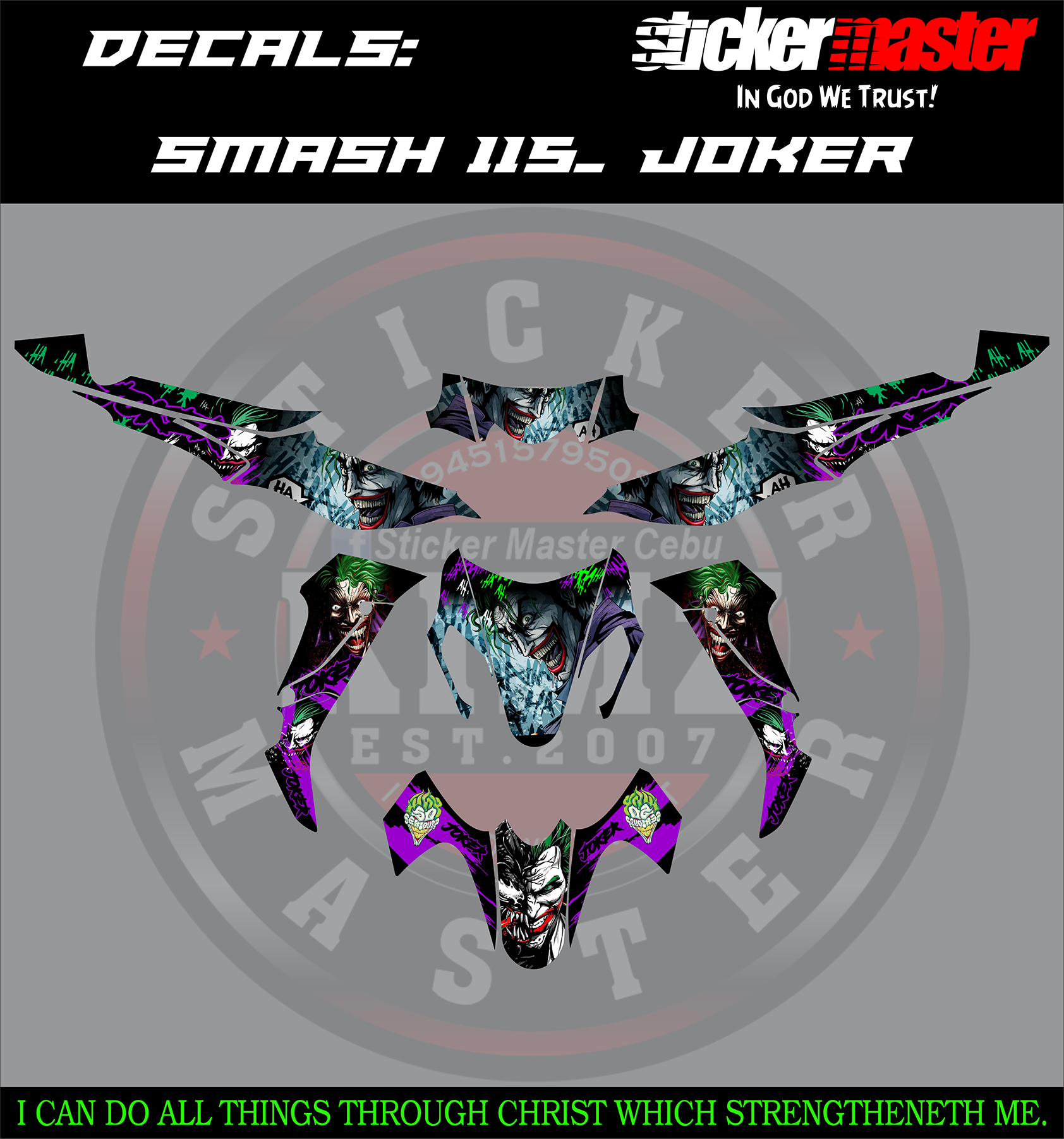 SMASH 115 FULL DECALS JOKER | Lazada PH