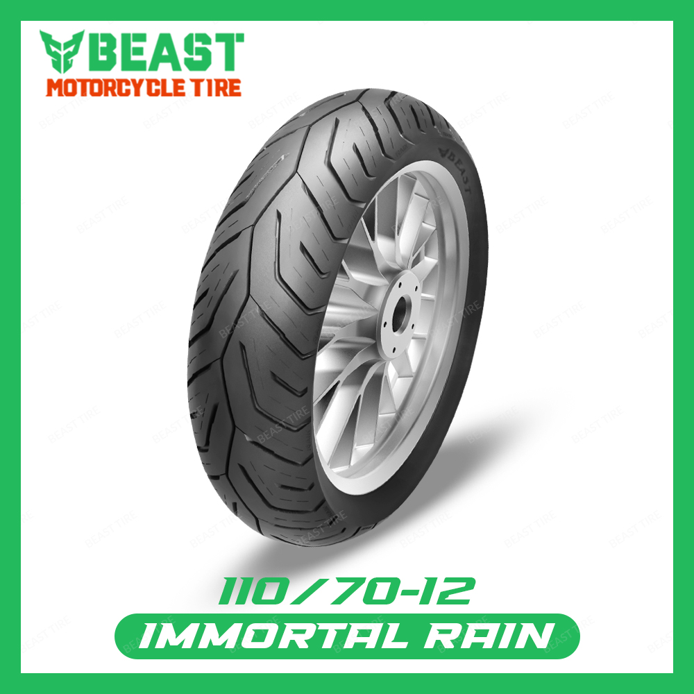 Beast Tire Immortal S33 110/70-12 TL Tubeless Motorcycle Tires | Lazada PH