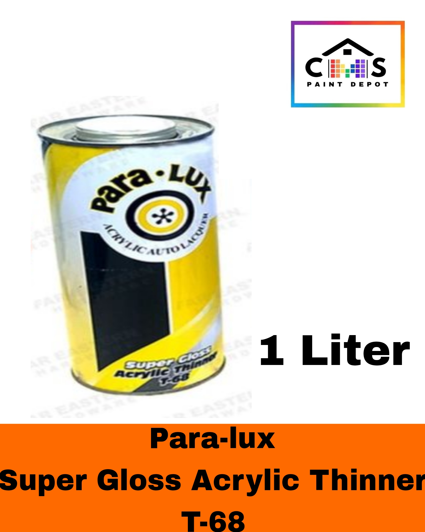 Para-Lux Super Gloss Acrylic Thinner T-68 1L | Lazada PH