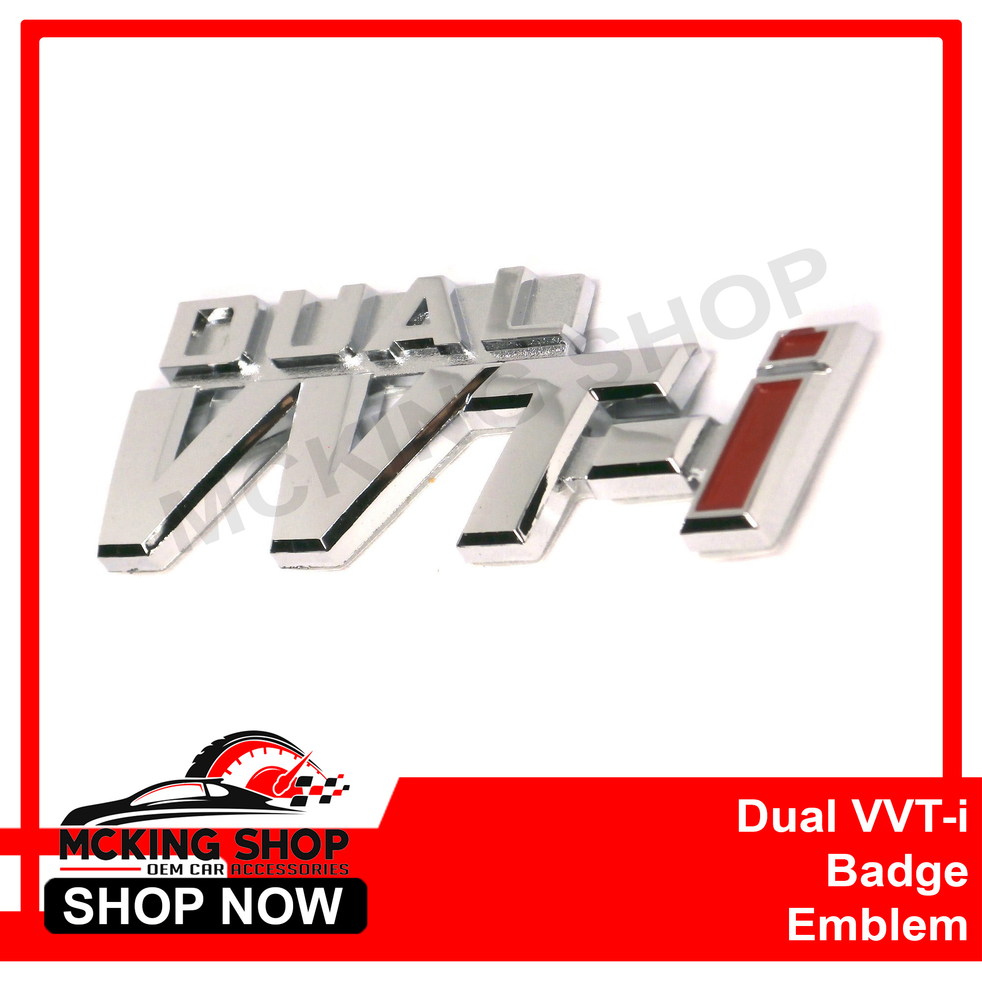 Dual VVT-i Side Emblem Badge for Toyota Cars (Chrome) | Lazada PH