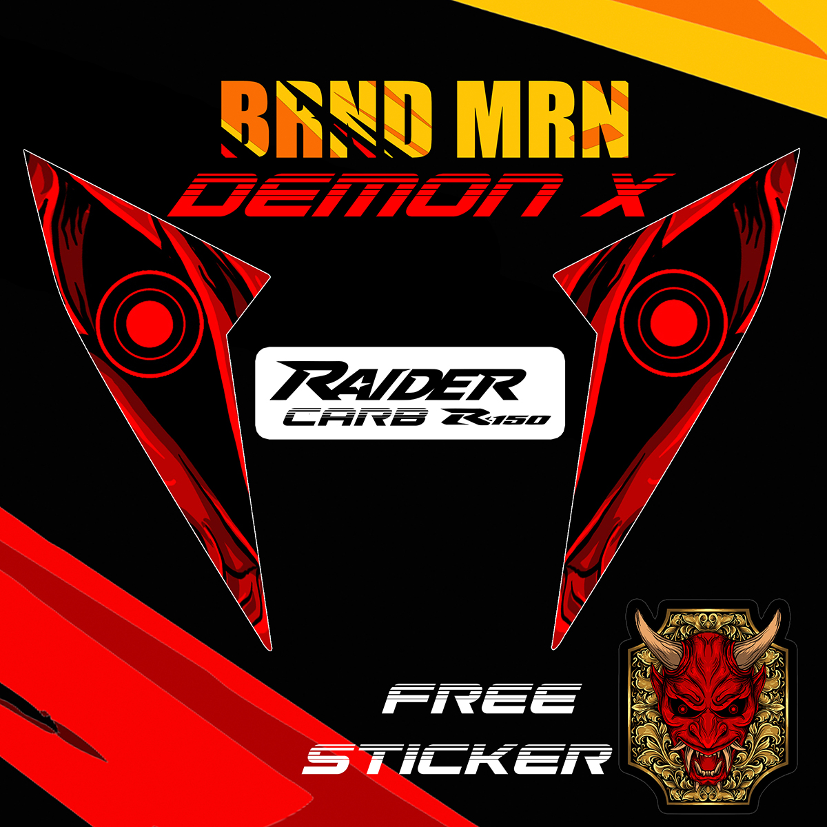 RAIDER CARB WINKER EYE STICKER TINT XSERIES | Lazada PH