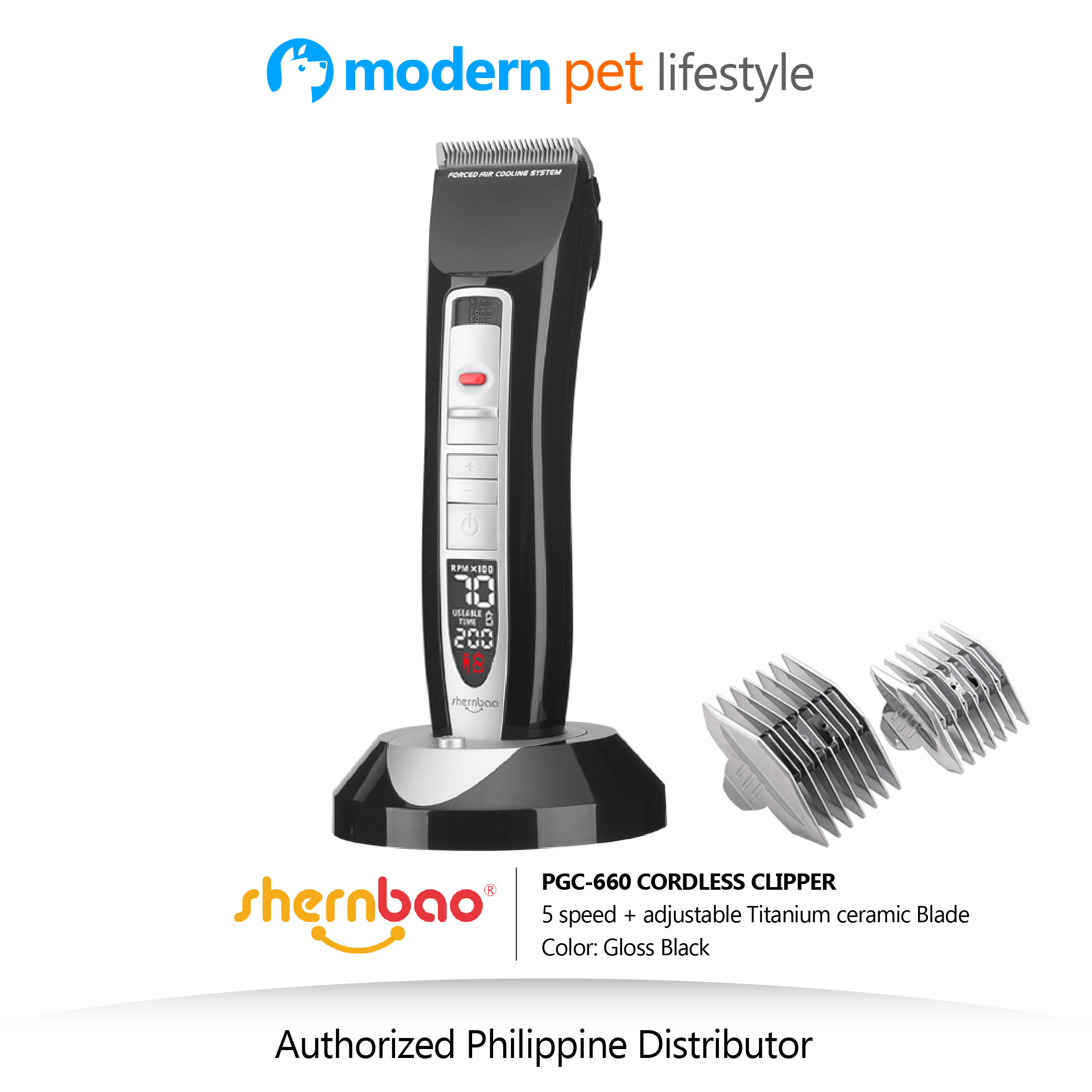 SHERNBAO 5-SPEED CORDLESS CLIPPER | Lazada PH
