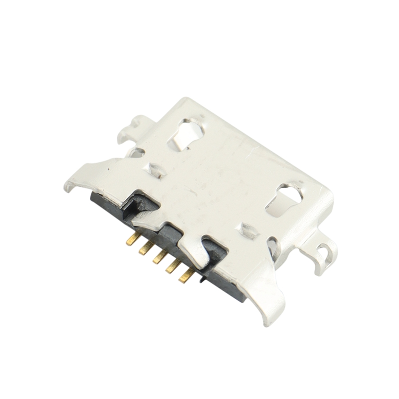 100Pcs Micro-USB 5Pin 1.28mm Flat Mouth Without Curling Female ...