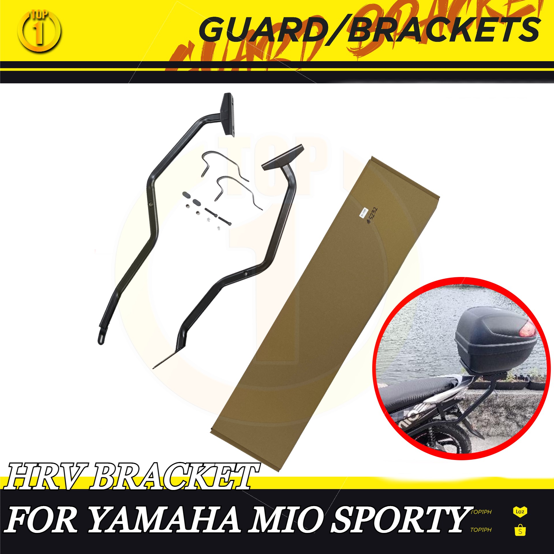 TOP1 RACING HRV Top Box Bracket For Yamaha Mio Sporty Motorcycle ...