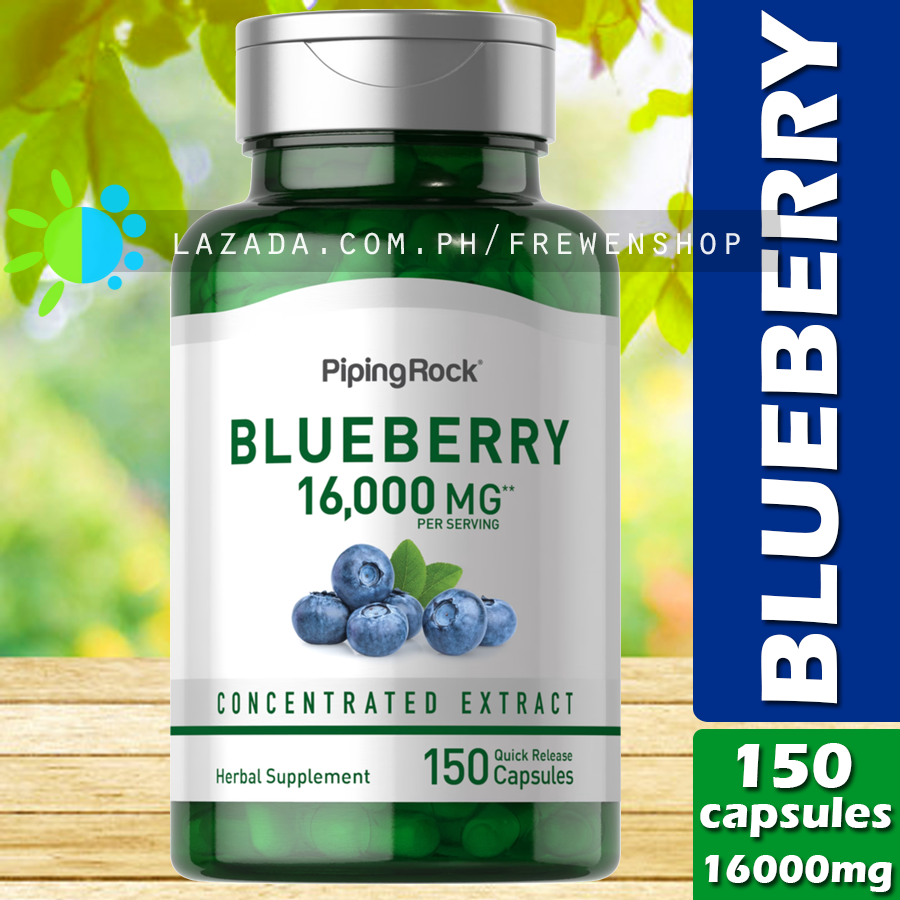 BLUEBERRY CONCENTRATED EXTRACT 16,000mg (per Serving) x 150 Capsules ...