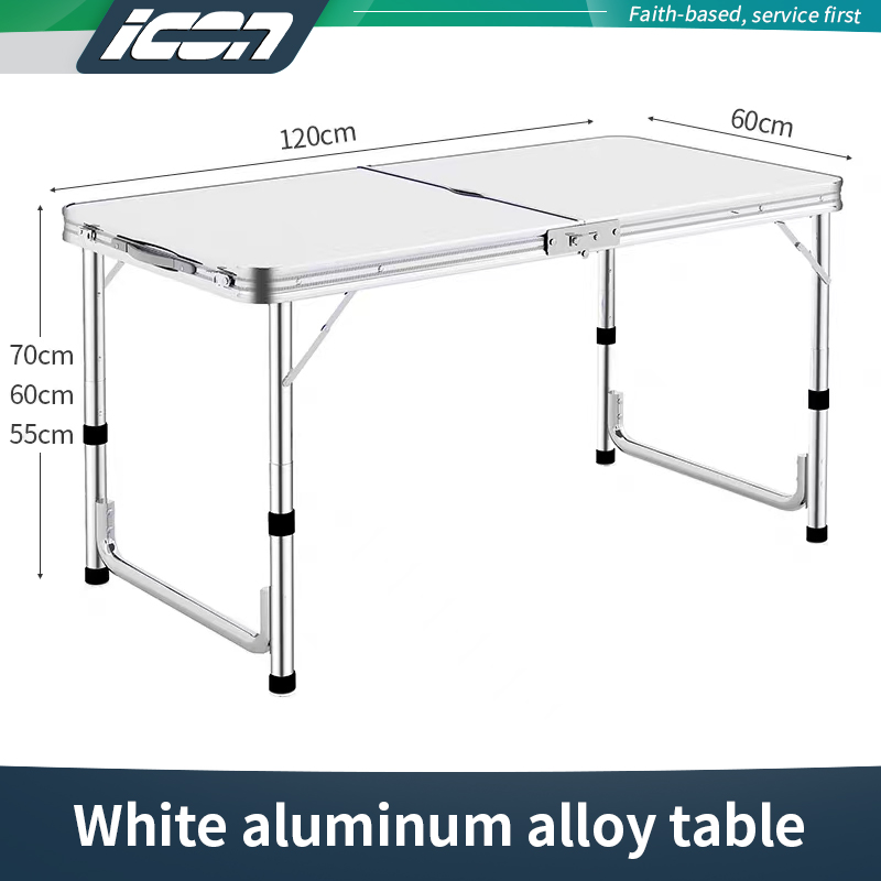 【Buy more save more】ICON White Folding Table 6Ft Portable Picnic Table ...