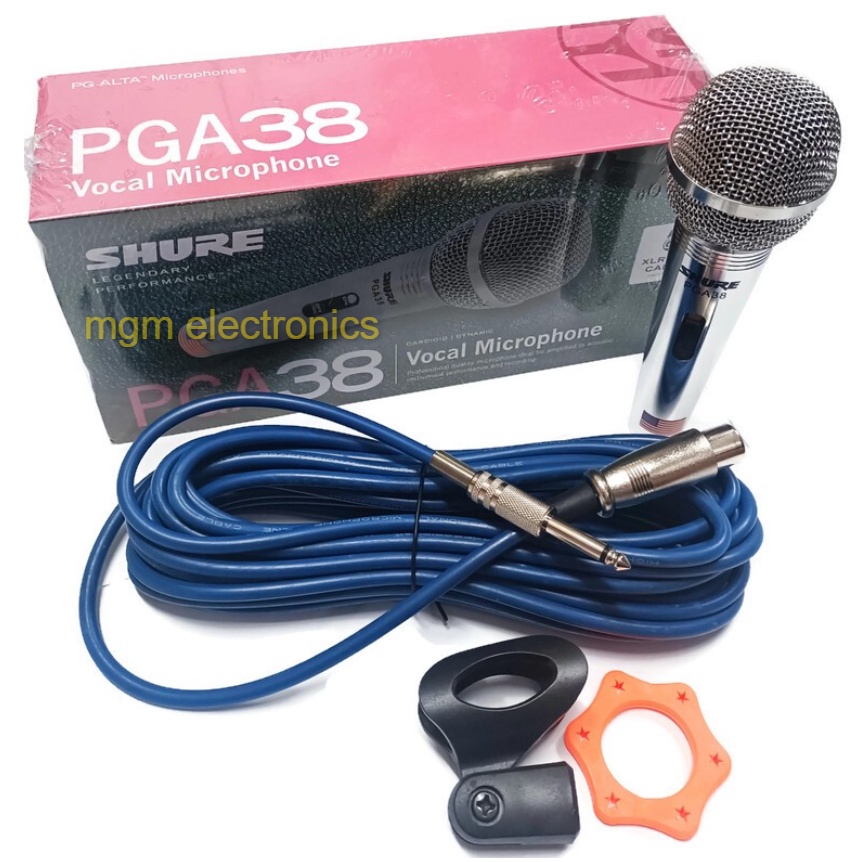 SHURE PGA38 Cardioid Dynamic Vocal Microphone | Lazada PH