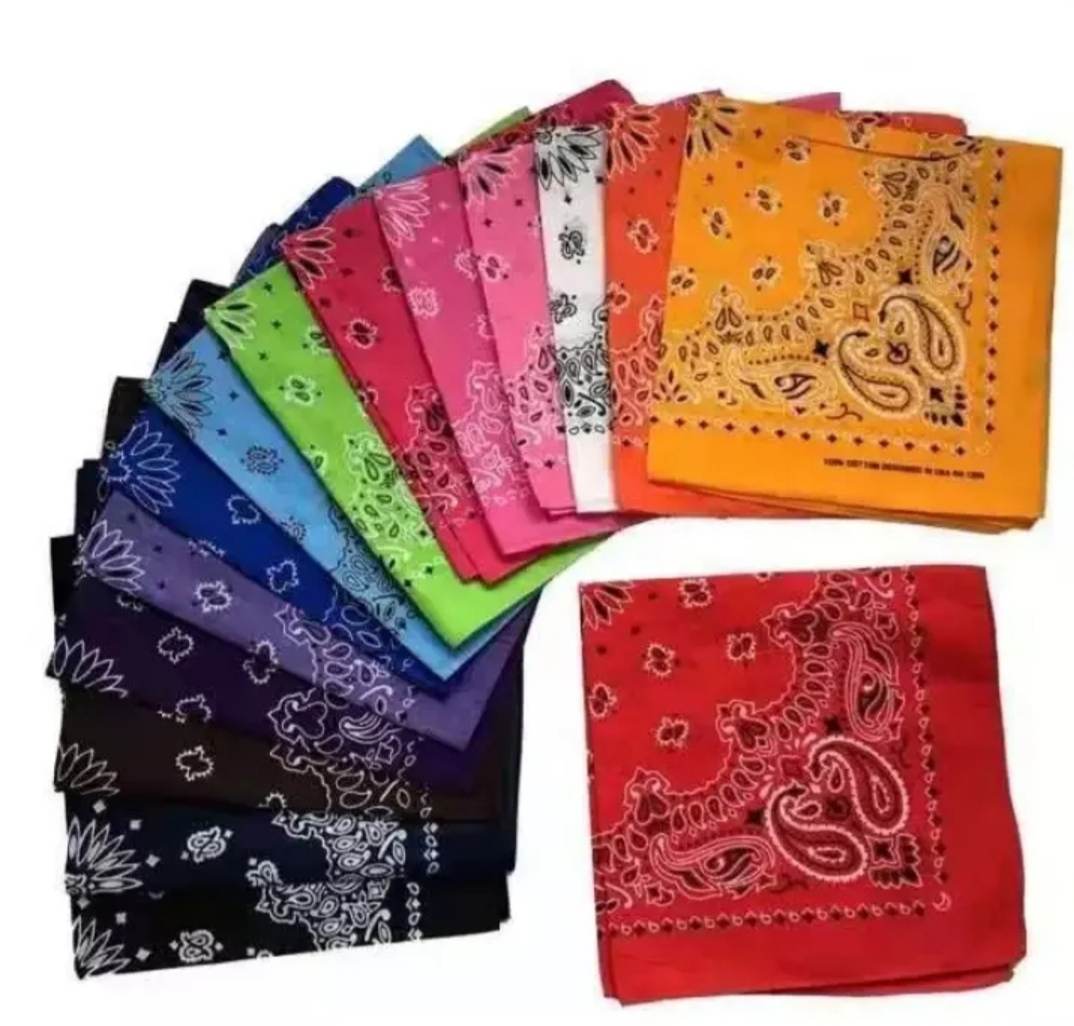 Scarf Panyo Bandana Head Scarf all colors available Bandana 22x22 ...