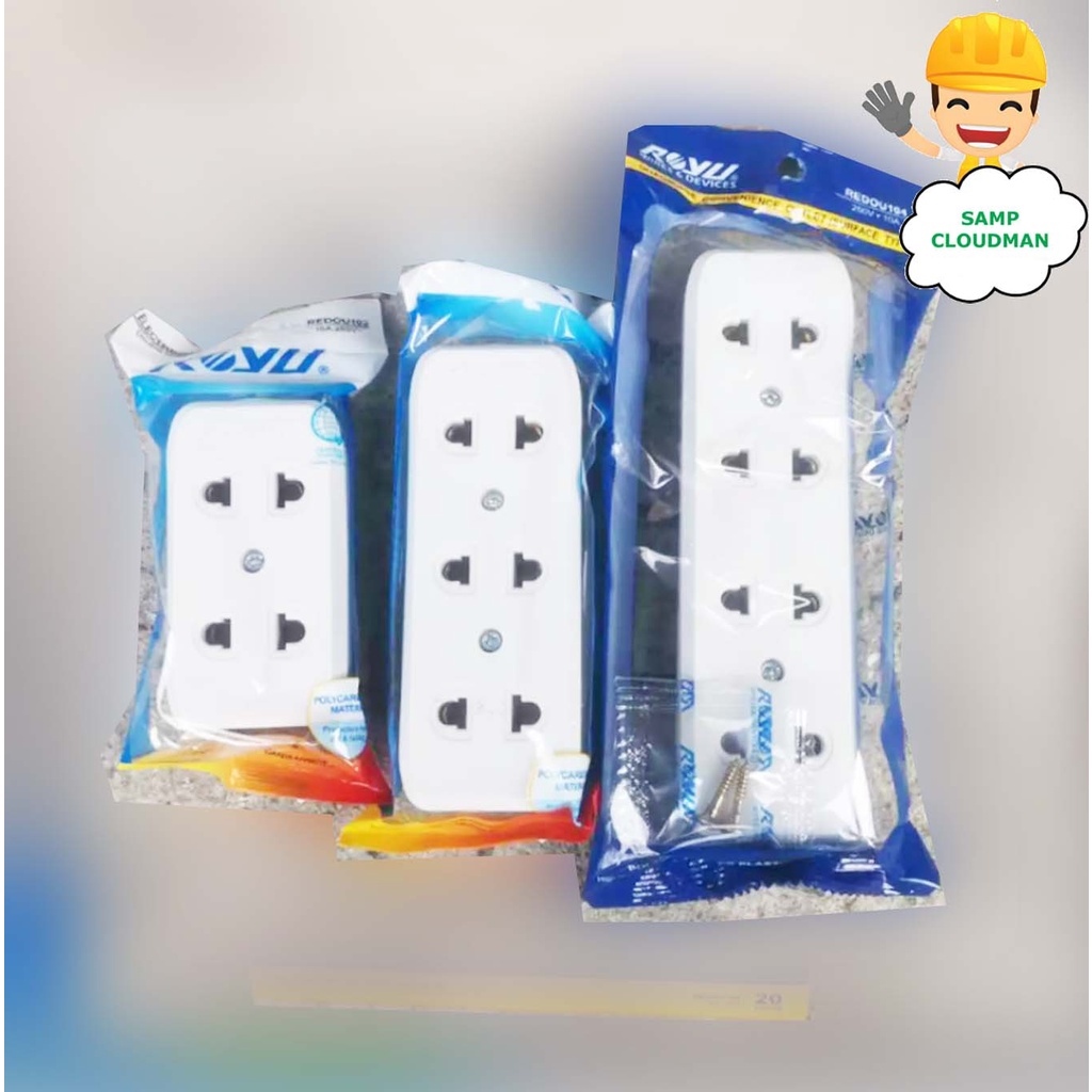 【Authentic Guarantee】 Surface Type Convenience Outlet Duplex Triplex ...