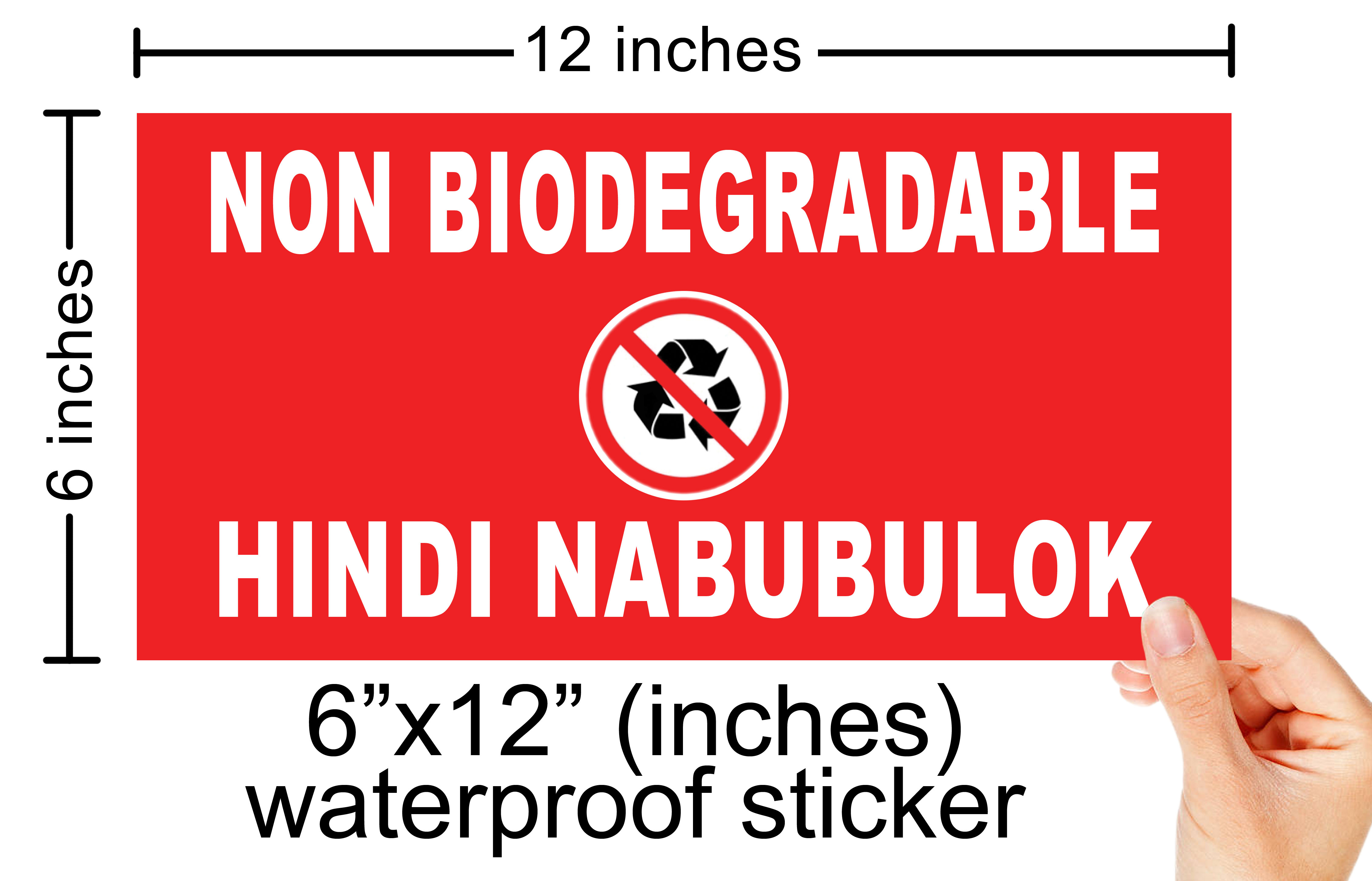 SIGNS Garbage Waste Segregation Sign Biodegradable NonBiodegradable ...