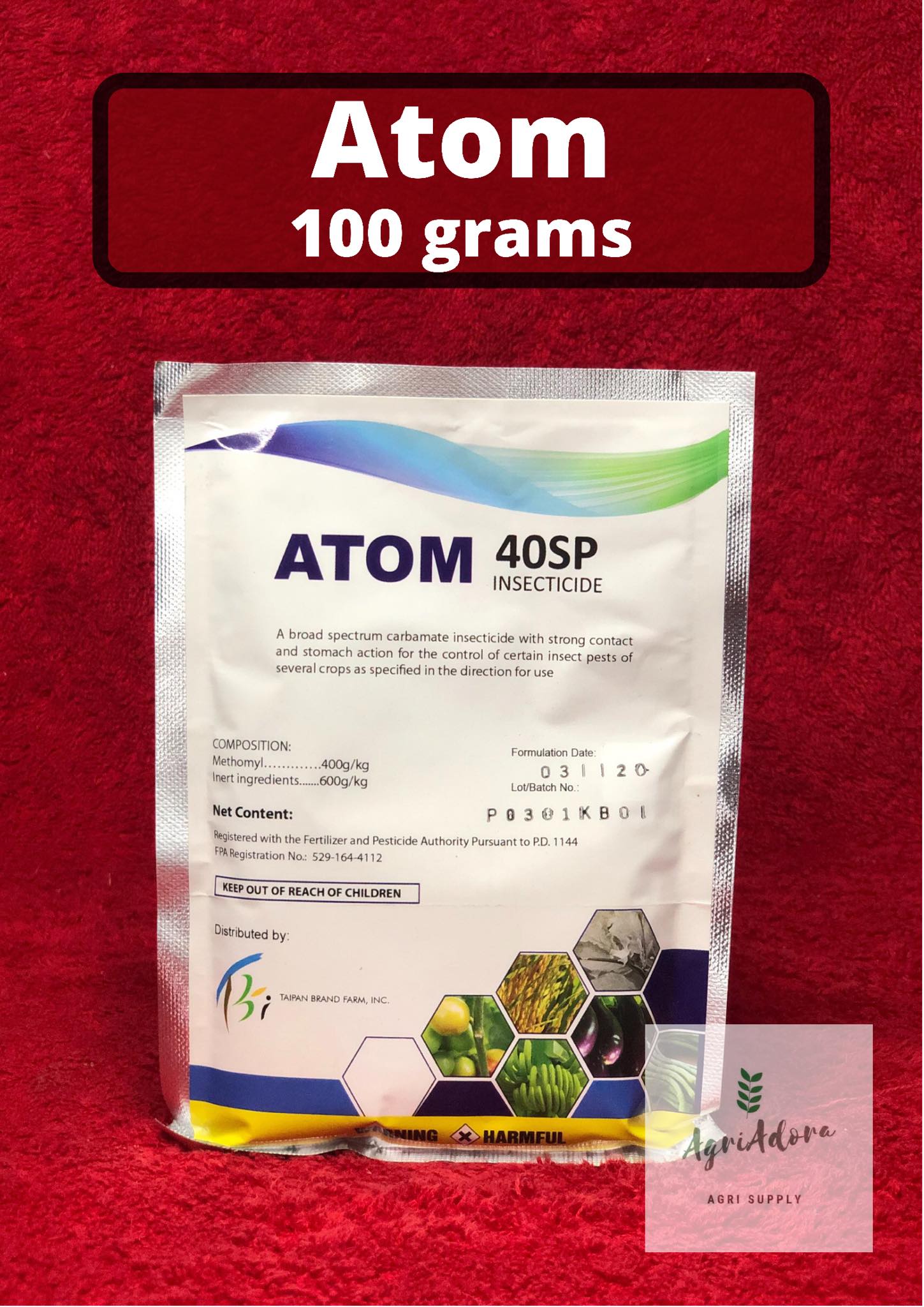 Atom 40SP Insecticide 100g (Taipan Brand Farm, Inc.) | Lazada PH