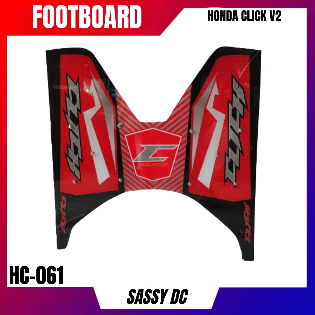 Acrylic Glass Footboard Matting for HONDA CLICK V2 / HONDA CLICK 150i ...
