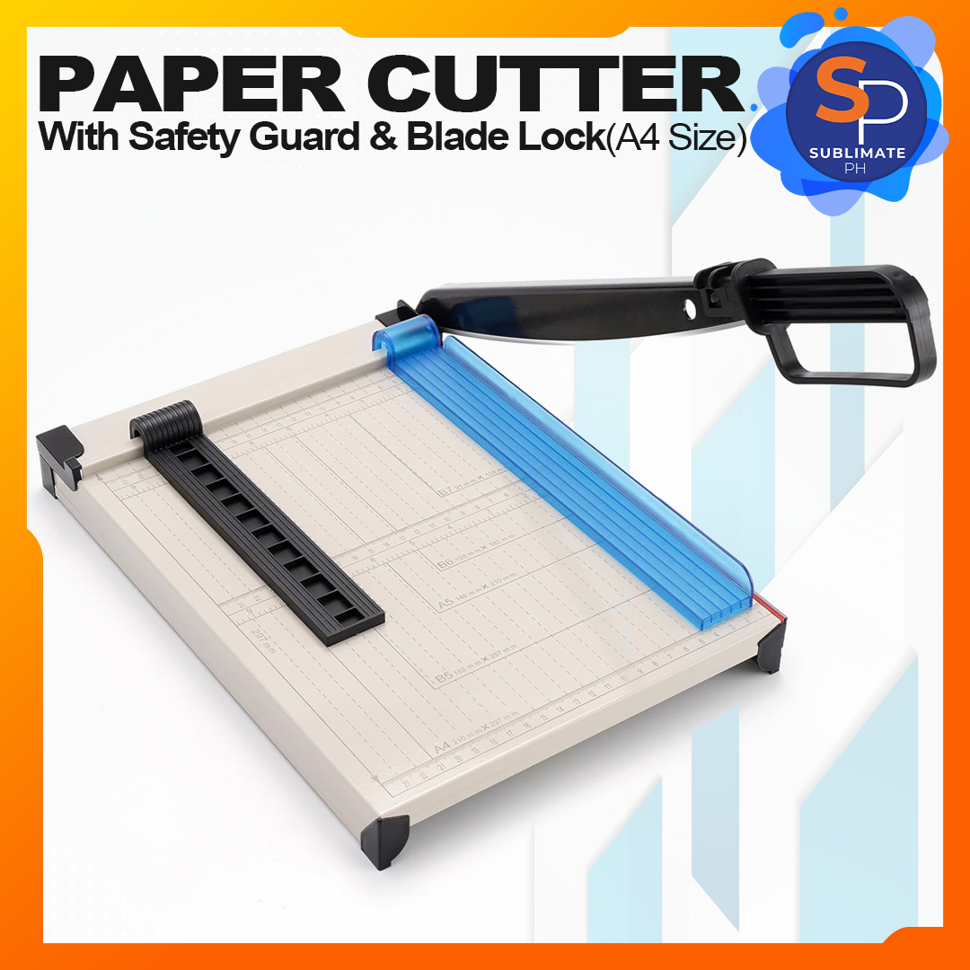 Paper Cutter Board with Paper Adjuster (Paper Guide) A4 Size and Stopper Metal Base Trimmer ...