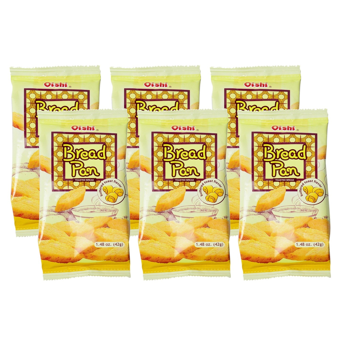 Oishi Bread Pan Buttered Toast 42g x 6 | Lazada PH