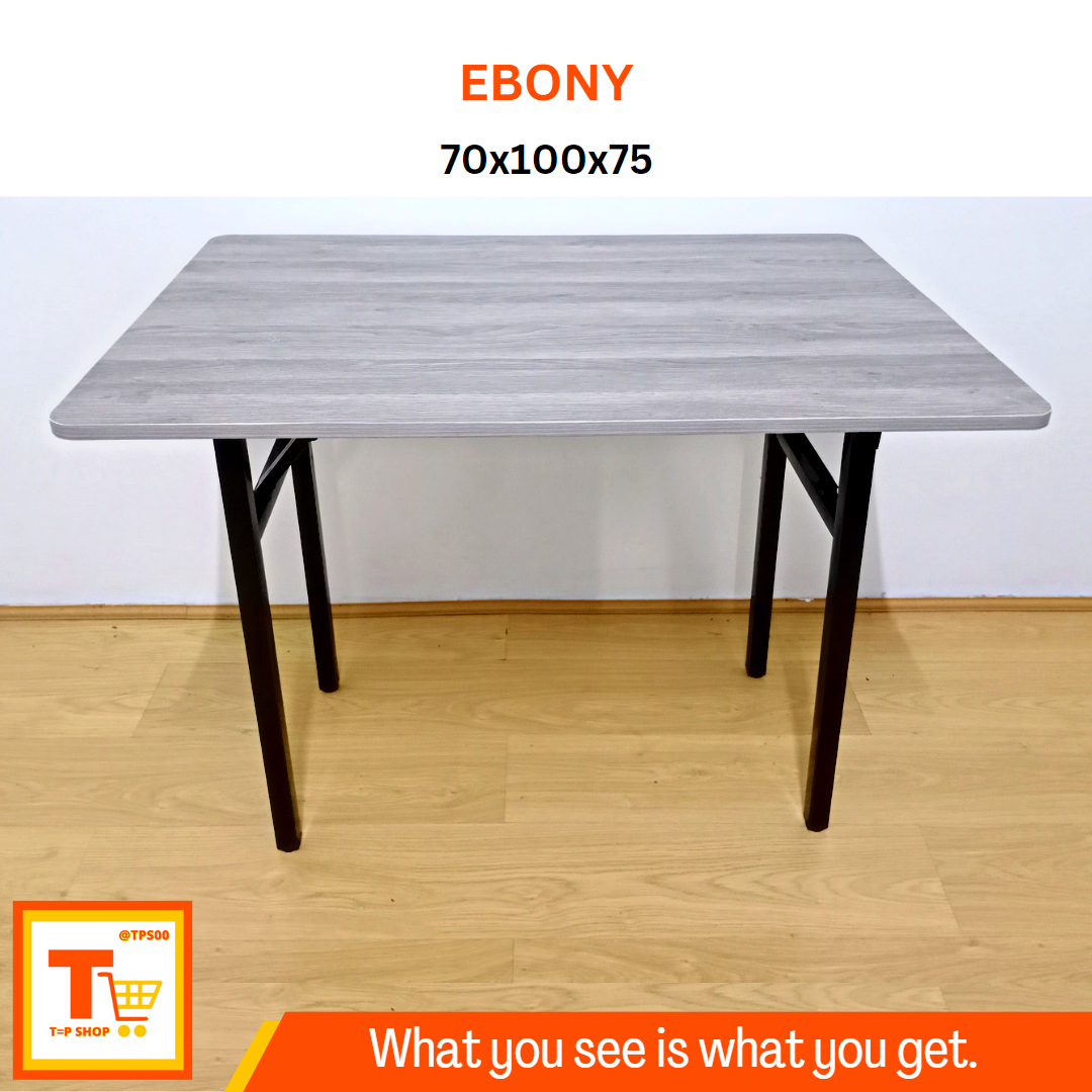 FOLDABLE TABLE - DINING TABLE / OFFICE TABLE / STUDY TABLE (EBONY ...