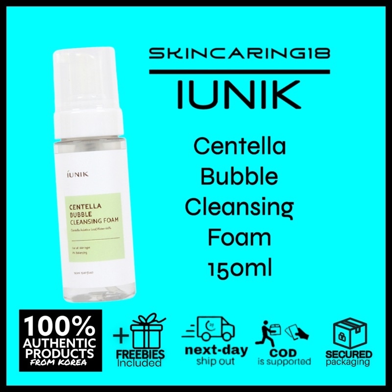 iUNIK Centella Bubble Cleansing Foam 150ml by SkinCaring18 | Lazada PH