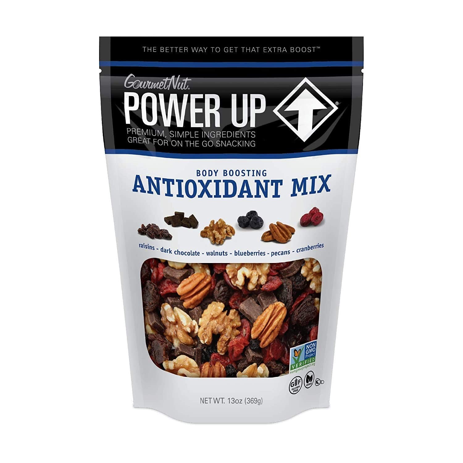 Power Up Trail Mix - Antioxidant Mix, 100% All Natural Trail Mix (Pack ...