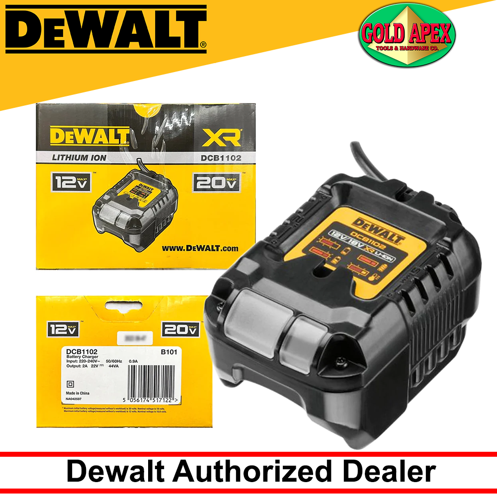 Dewalt DCB1102 12V/20V Multi Voltage Li-Ion Compact Charger | Lazada PH