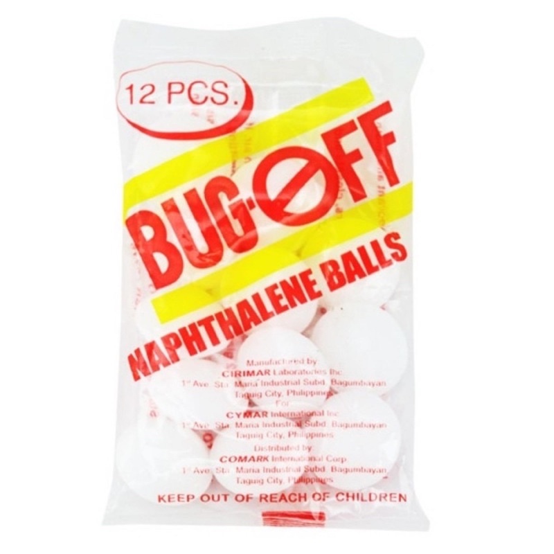 [MISS COCO Preferred] 12pcs/pack BUG OFF Naphthalene Ball Moth Balls ...