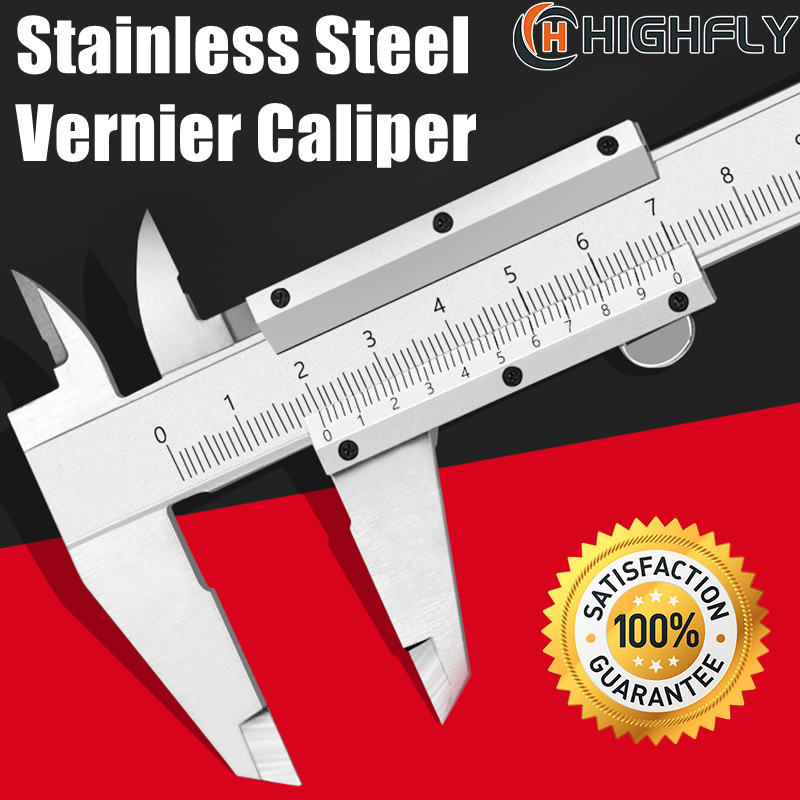 Vernier Caliper, 6" Stainless Steel Non Digital Calipers, 0-6Inch/0 ...