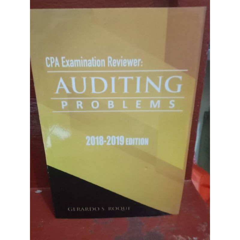 CPA EXAMINATION REVIEWER AUDITING PROBLEMS 2018&2019 ROQUE | Lazada PH